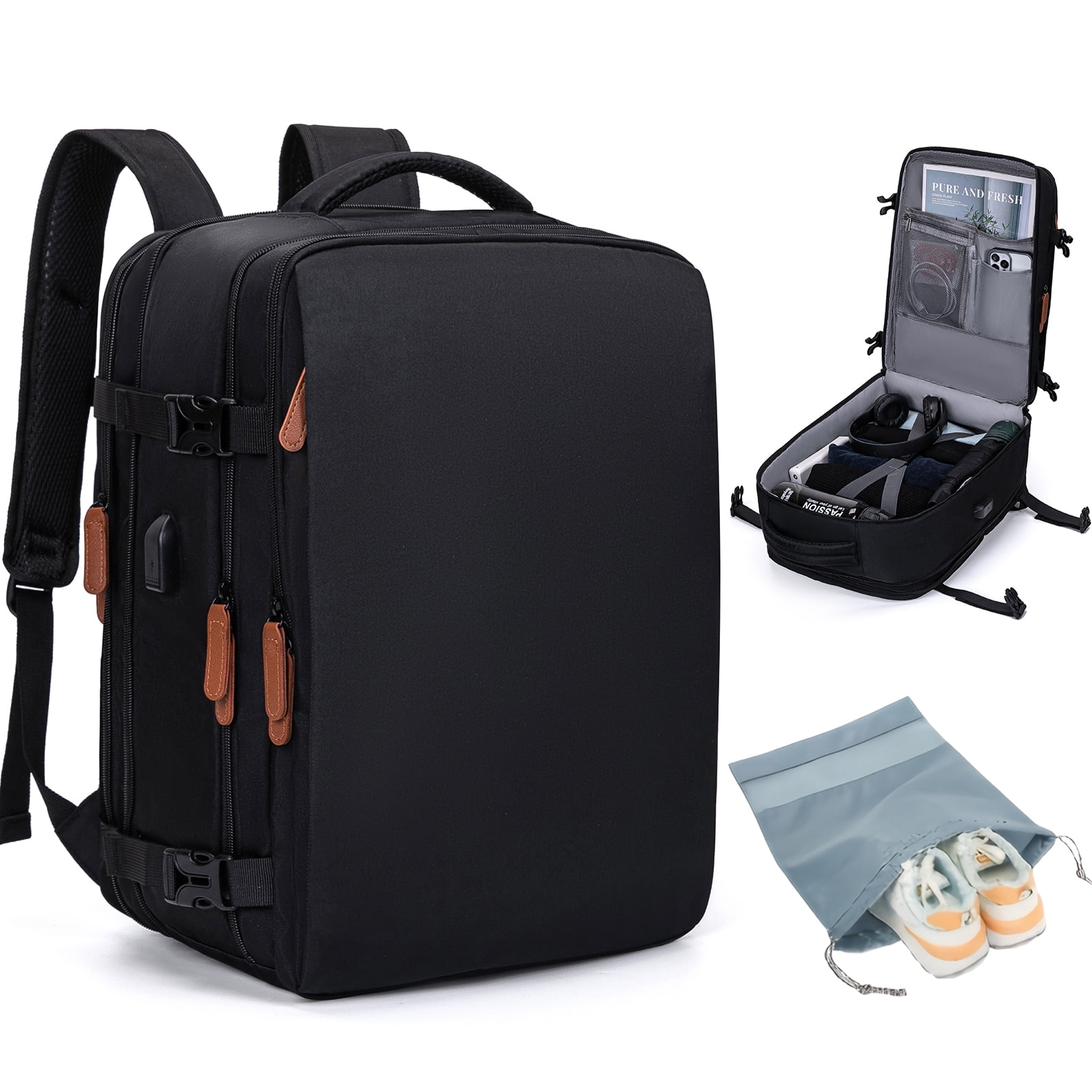 DAKIMOE Travel Backpack for Women Men Extra Large Carry On Backpacks ...