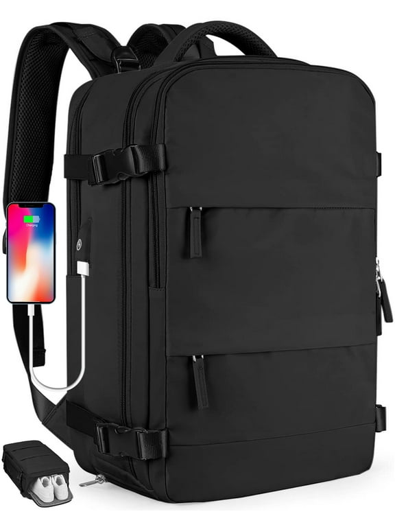 Large Capacity Backpack For Women Men Multiple Pockets And Zippers ...