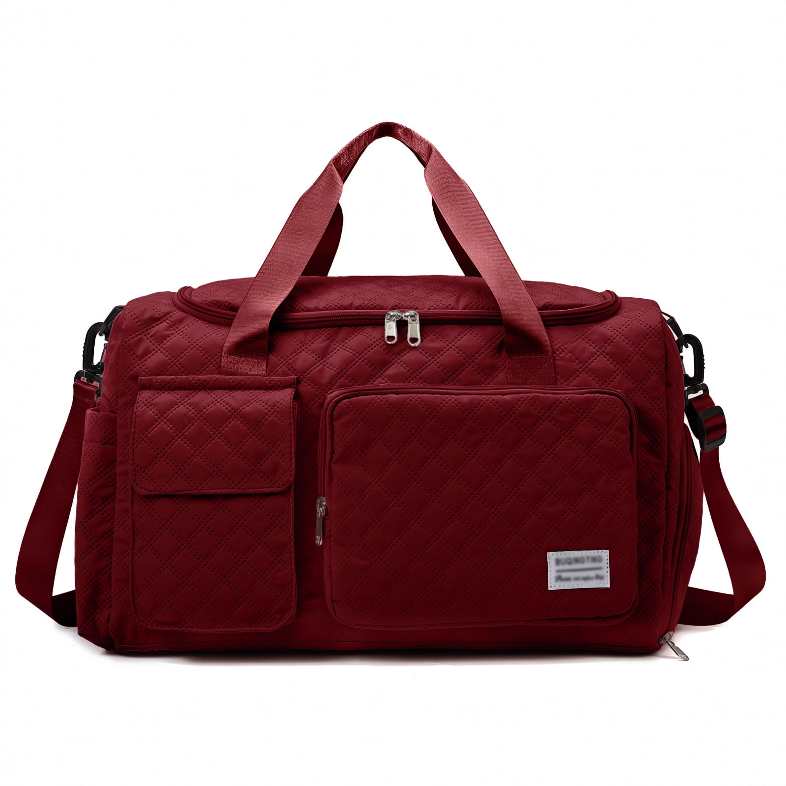 DAKIMOE Water-Resistant Duffle Bag for Women and Men, Wet and Shoe ...