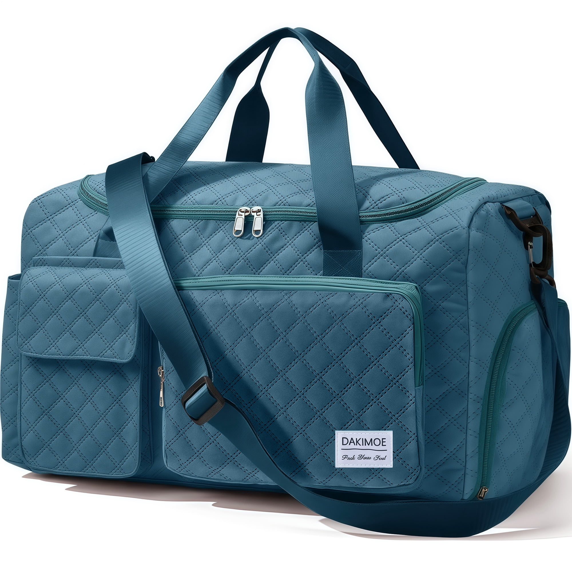 DAKIMOE Travel Duffle Bag for Women Large Weekender Bags Carry on Gym ...