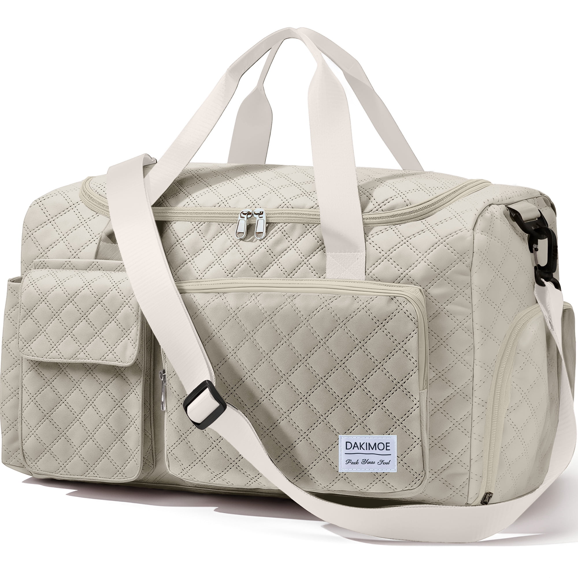 DAKIMOE Travel Duffle Bag for Women Men, Weekender Overnight Bags Carry ...
