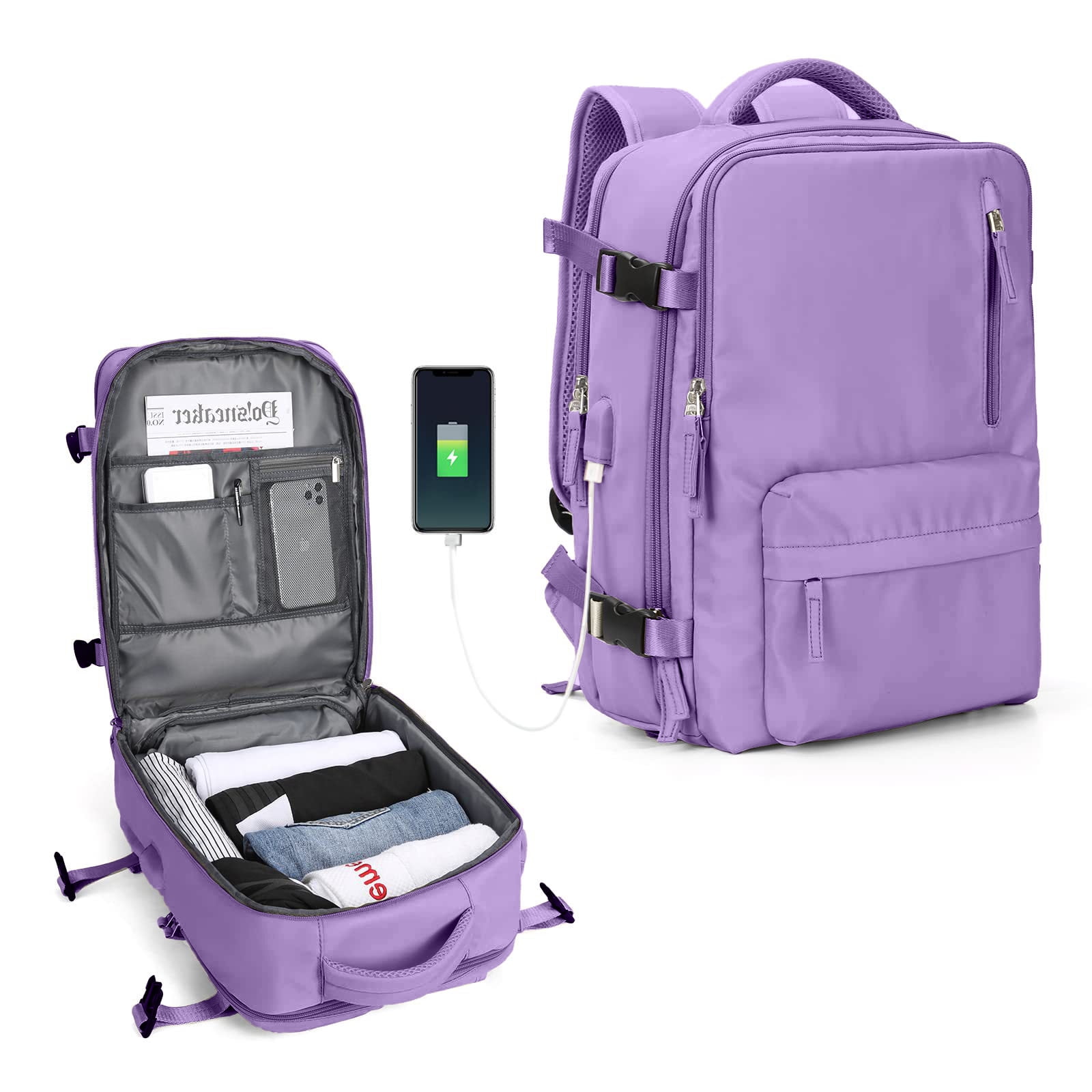 DAKIMOE Travel Laptop Backpack for Women Carry On Backpack for Women ...