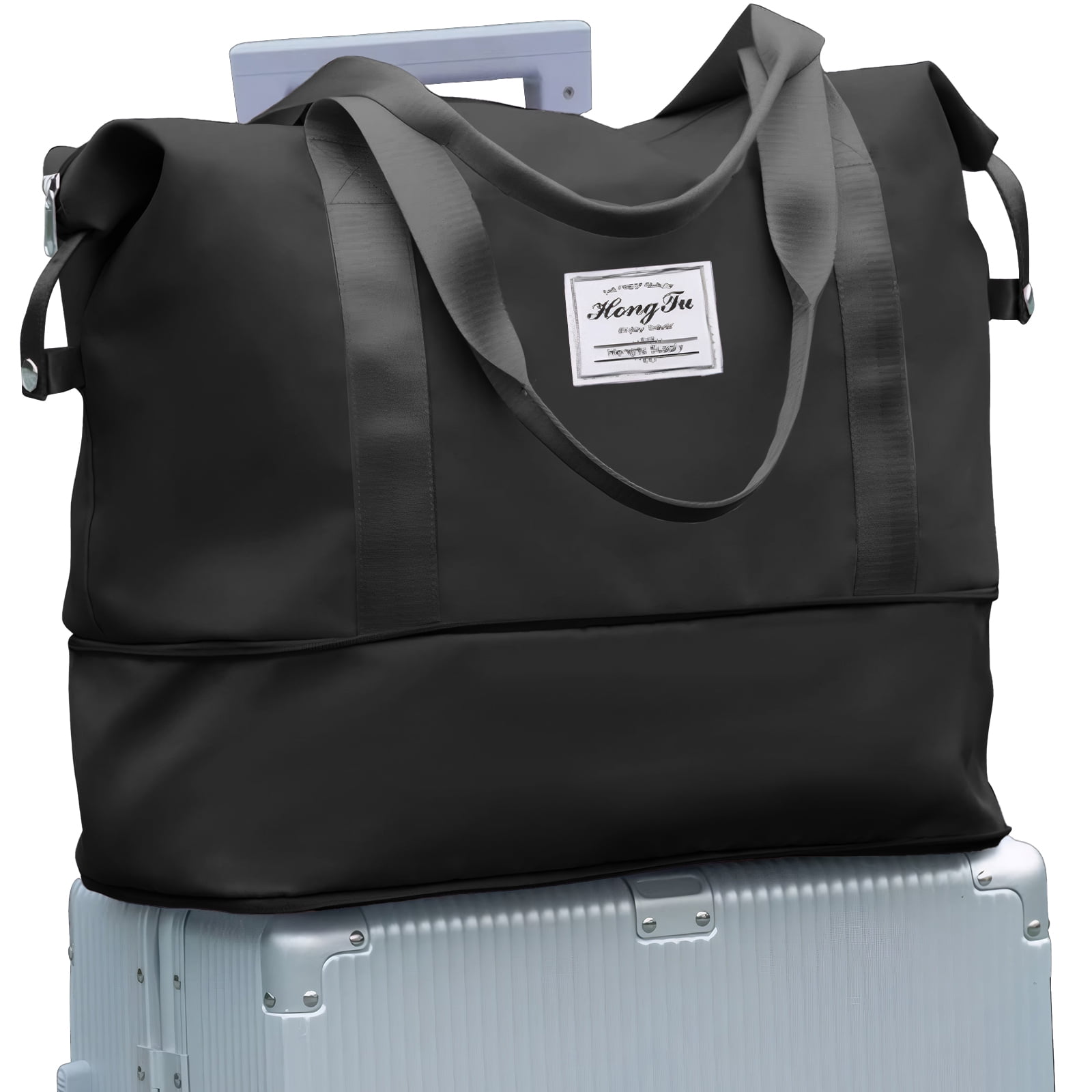 DAKIMOE Large Weekender Duffel Bag for Women, Travel Carry on with Wet ...