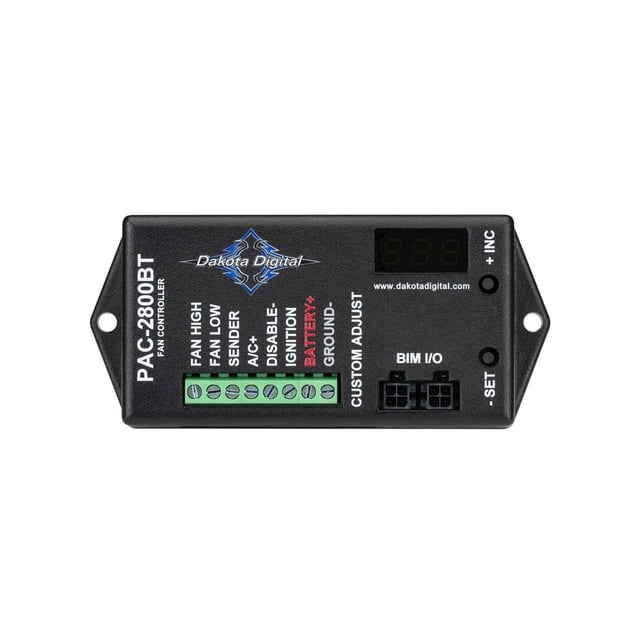 DAKOTA DIGITAL Programmable Fan Control ler w/One 70 Amp Relay ...