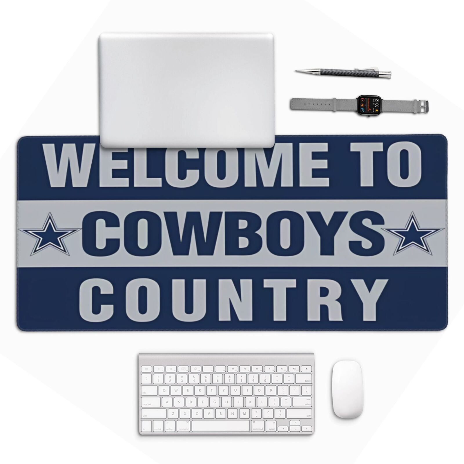 DAL Cowboyss Football Logo Mouse Pad, Personalized Oversized Rubber ...