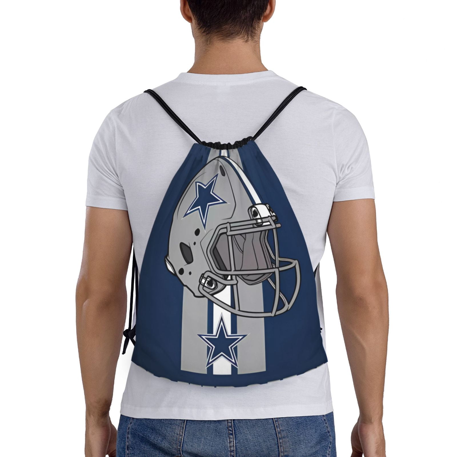 DAL Cowboyss Football Team Drawstring Bag, Lightweight Sports Small ...