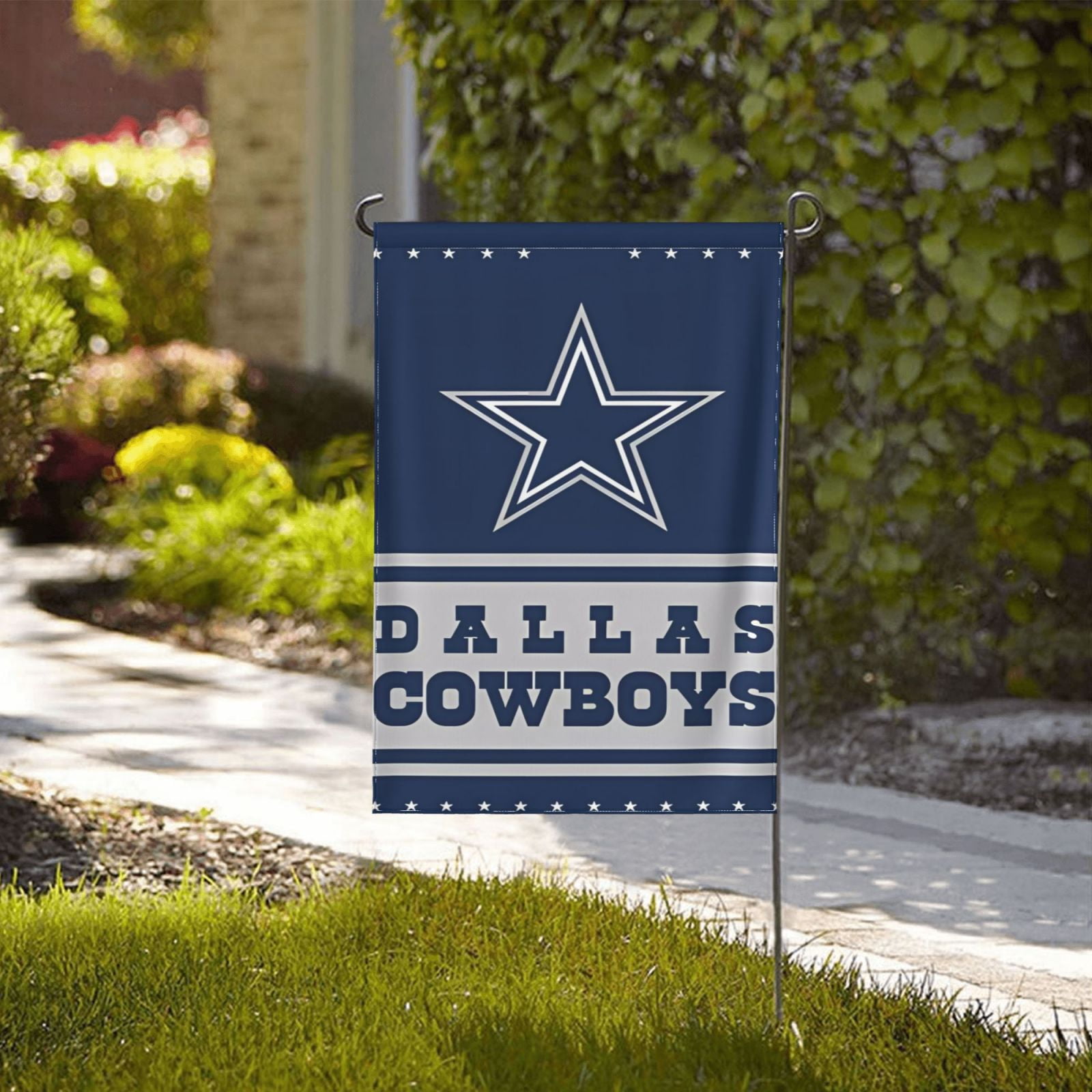 DAL Cowboyss Football Team Garden Flag 12.5"x18"/28"x40" Double Sided ...