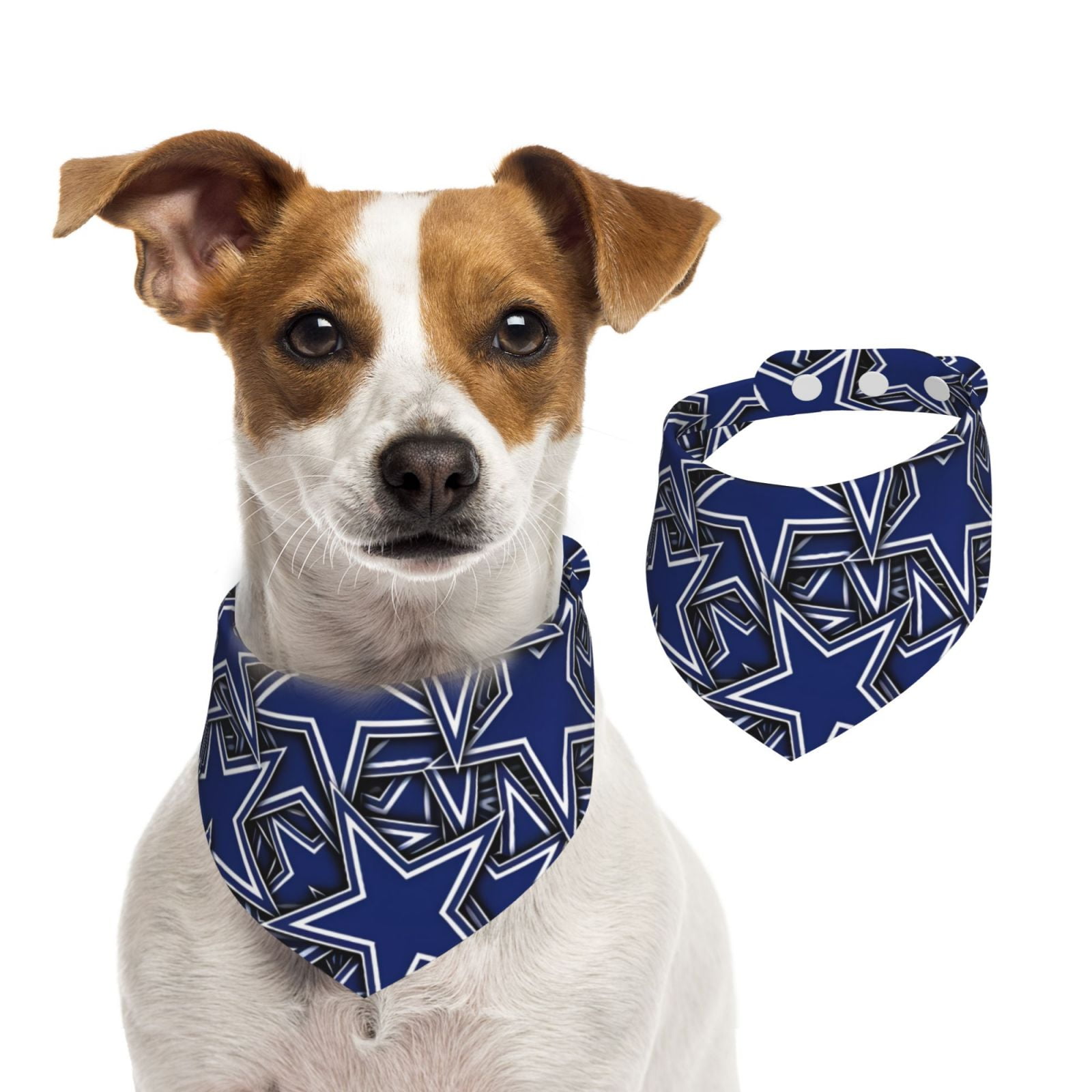 DAL Cowboyss Pet Adjustable Cotton Double-Sided Saliva Scarf Triangle ...