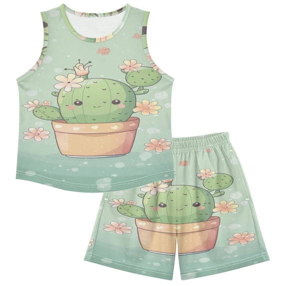 DALAWU Blooming Pastel Cactus For Ultra-Soft Pajama Breathable ...