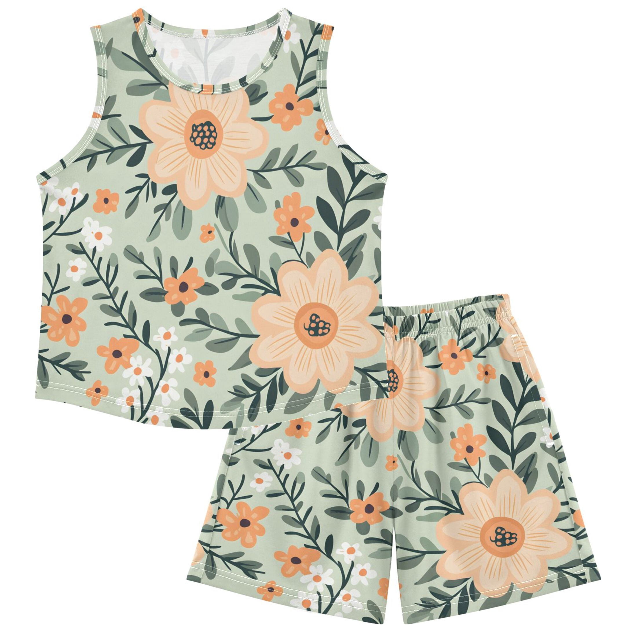 DALAWU Color Pattern Flower Tile Pink Pattern For Ultra-Soft Pajama ...