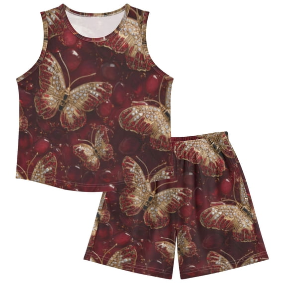 DALAWU Crimson Butterfly Tapestry For Ultra-Soft Pajama Breathable ...