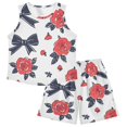 DALAWU Flower Bow Black Pattern For Ultra-Soft Pajama Breathable ...