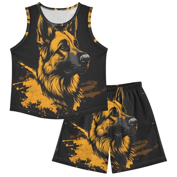 DALAWU German Shepherd For Ultra-Soft Pajama Breathable Sleeveless ...
