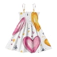 DALAWU Lightweight Love Color Tile Ink Pattern Smocked Sundress ...