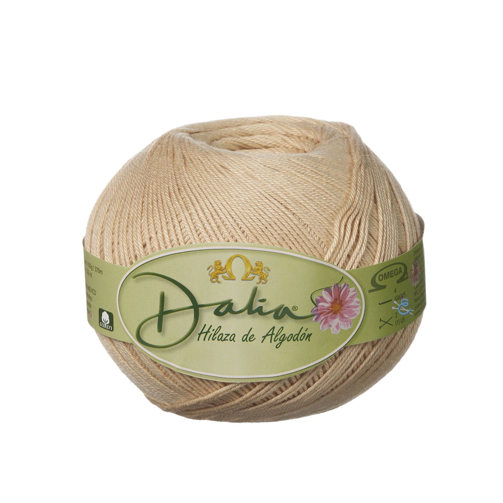 DALIA [100grs] by Omega - Fine 100% Mercerized Cotton Thread for ...