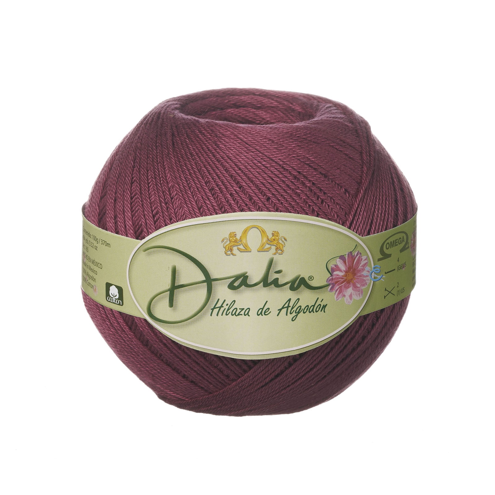 DALIA [100grs] by Omega - Fine 100% Mercerized Cotton Thread for ...