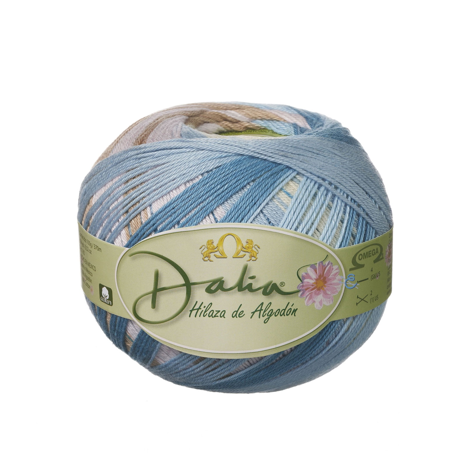 DALIA [100grs] by Omega - Fine 100% Mercerized Cotton Thread for ...