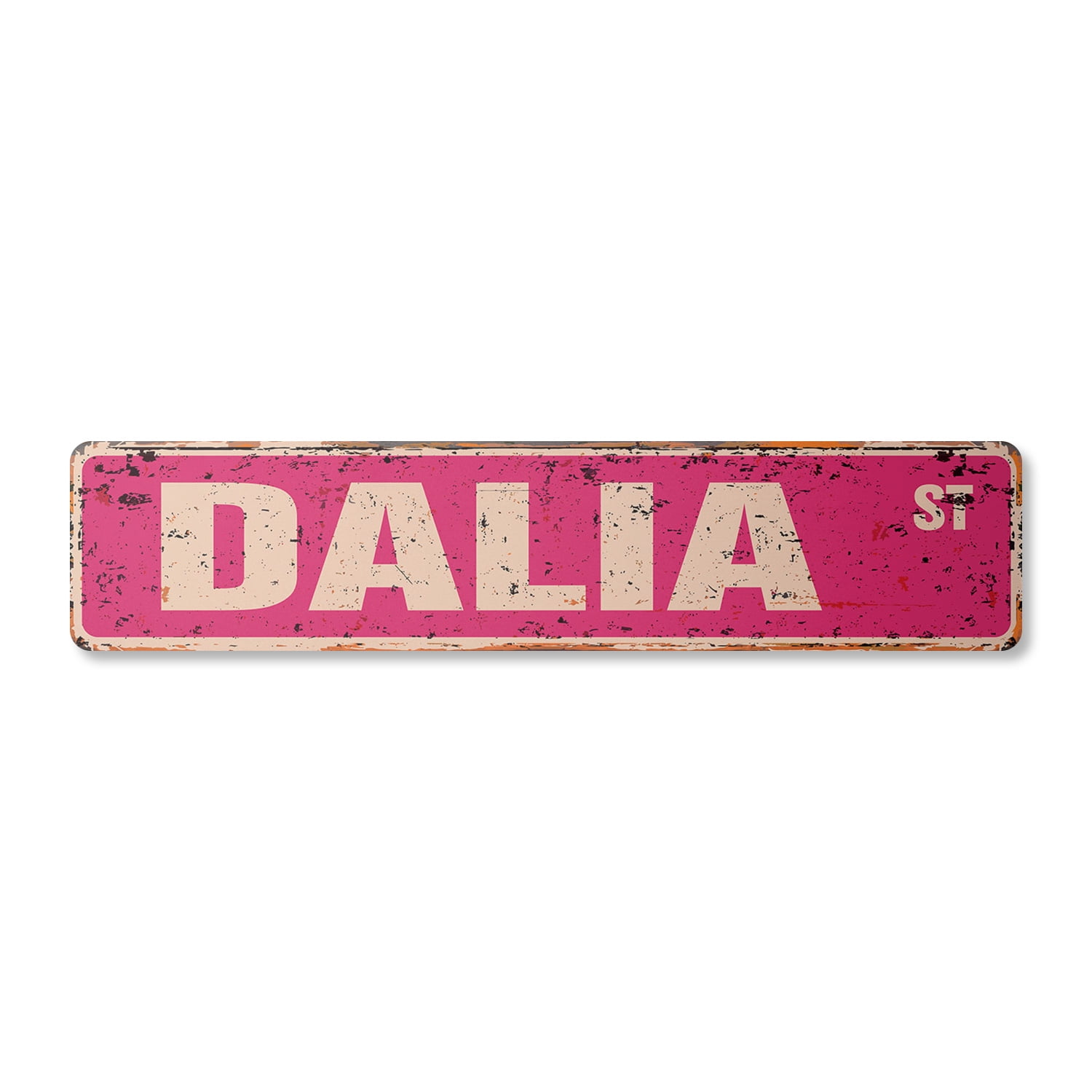 DALIA Vintage Plastic Street Sign Childrens Name Room Sign | Indoor ...