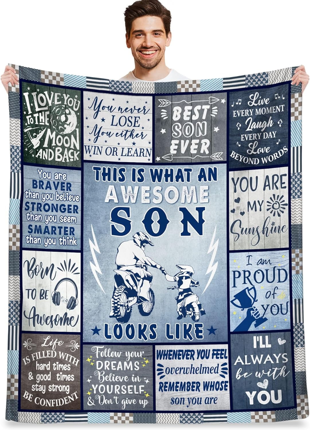 DALIHUA Son Gifts from Dad, Gifts for Son, to My Son Gift Ideas, Happy ...