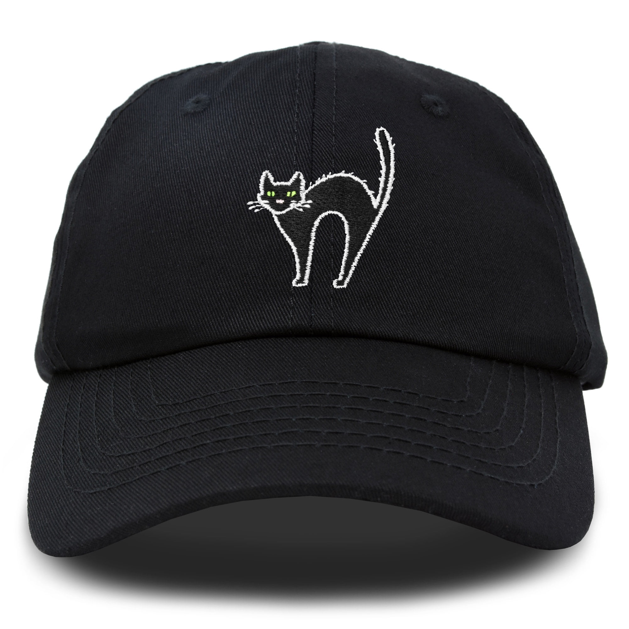 DALIX Black Cat Hat Womens Halloween Baseball Cap in Black - Walmart.com