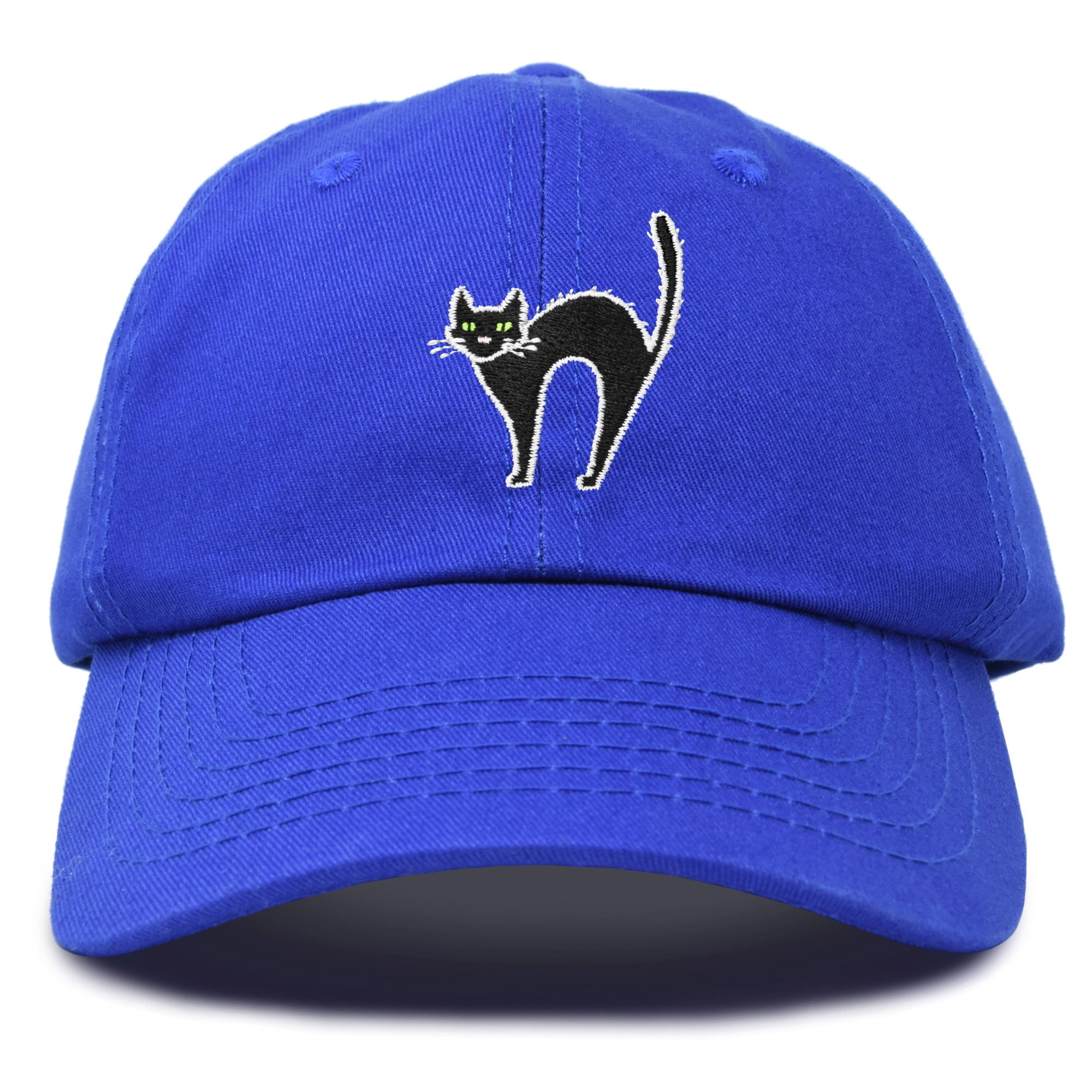 DALIX Black Cat Hat Womens Halloween Baseball Cap in Royal Blue ...