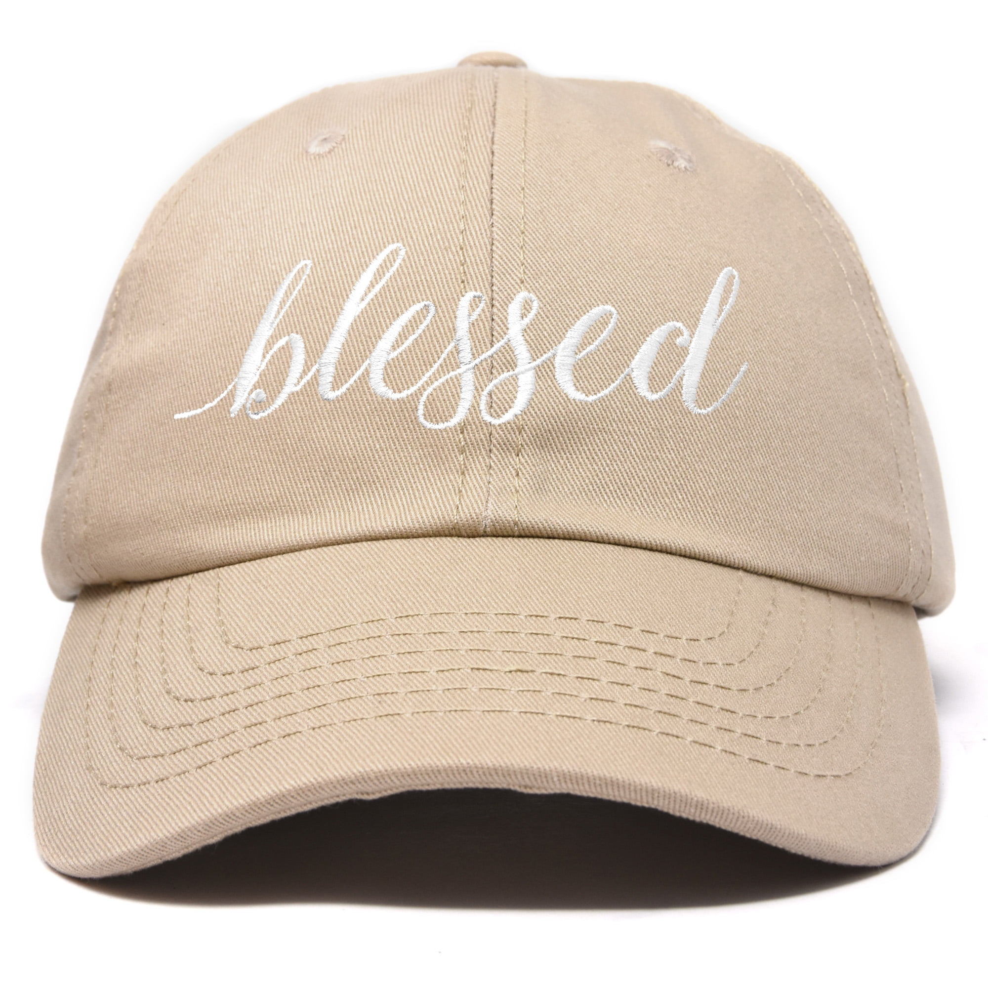 DALIX Blessed Women's Baseball Cap Soft Cotton Dad Hat in Khaki ...