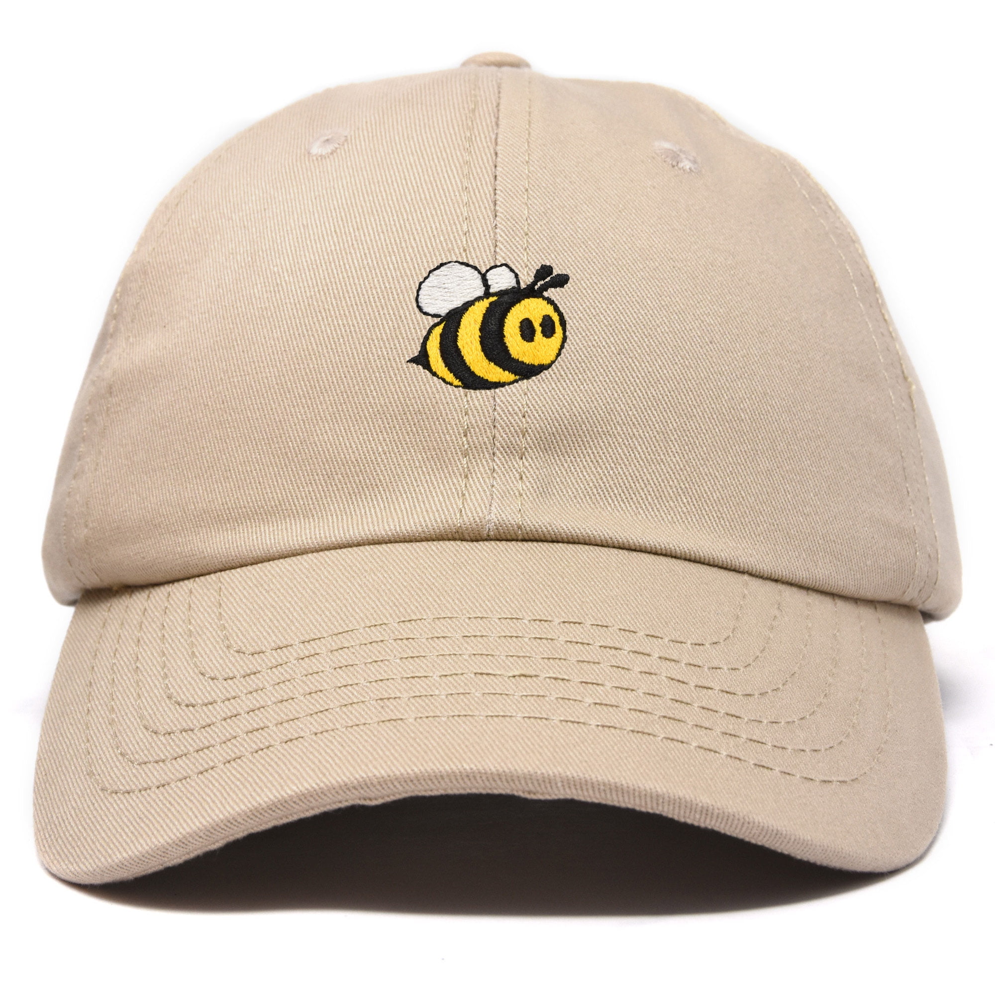 DALIX Bumble Bee Baseball Cap Dad Hat Embroidered Womens Girls in Khaki ...