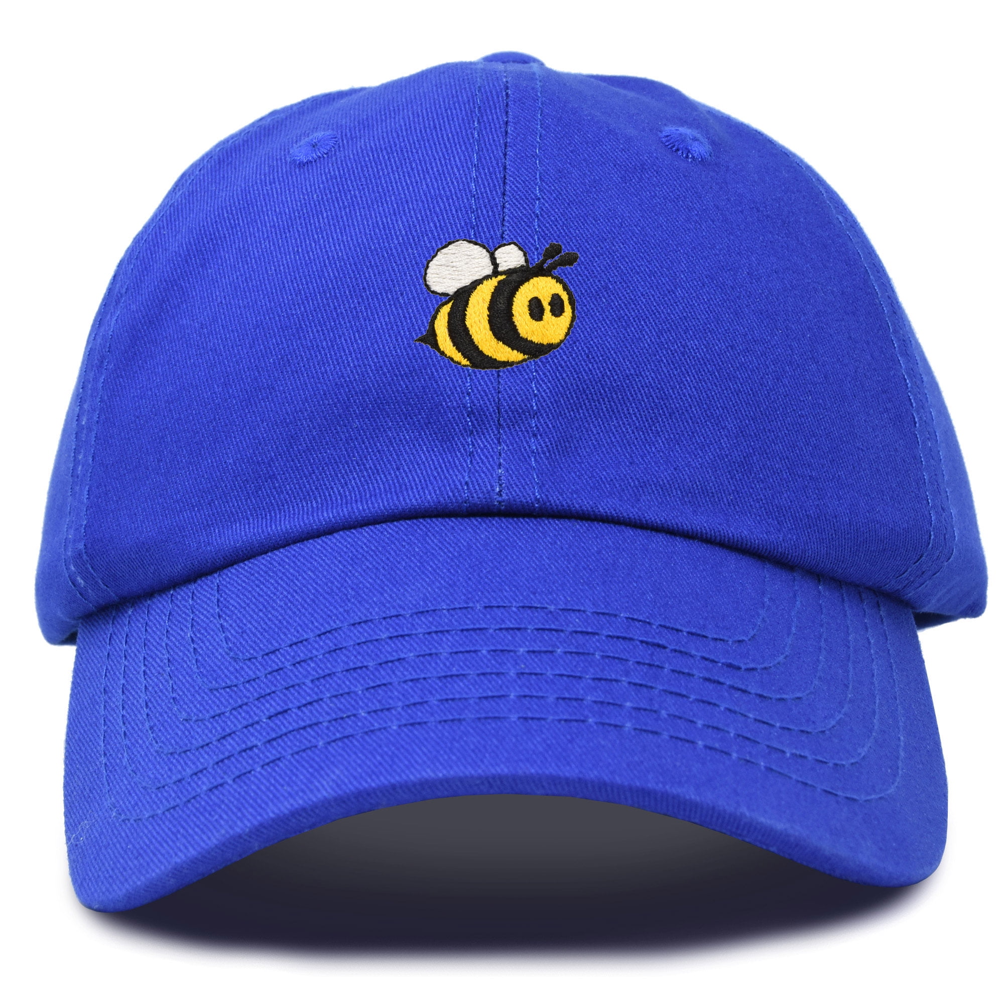 DALIX Bumble Bee Baseball Cap Dad Hat Embroidered Womens Girls in Royal ...