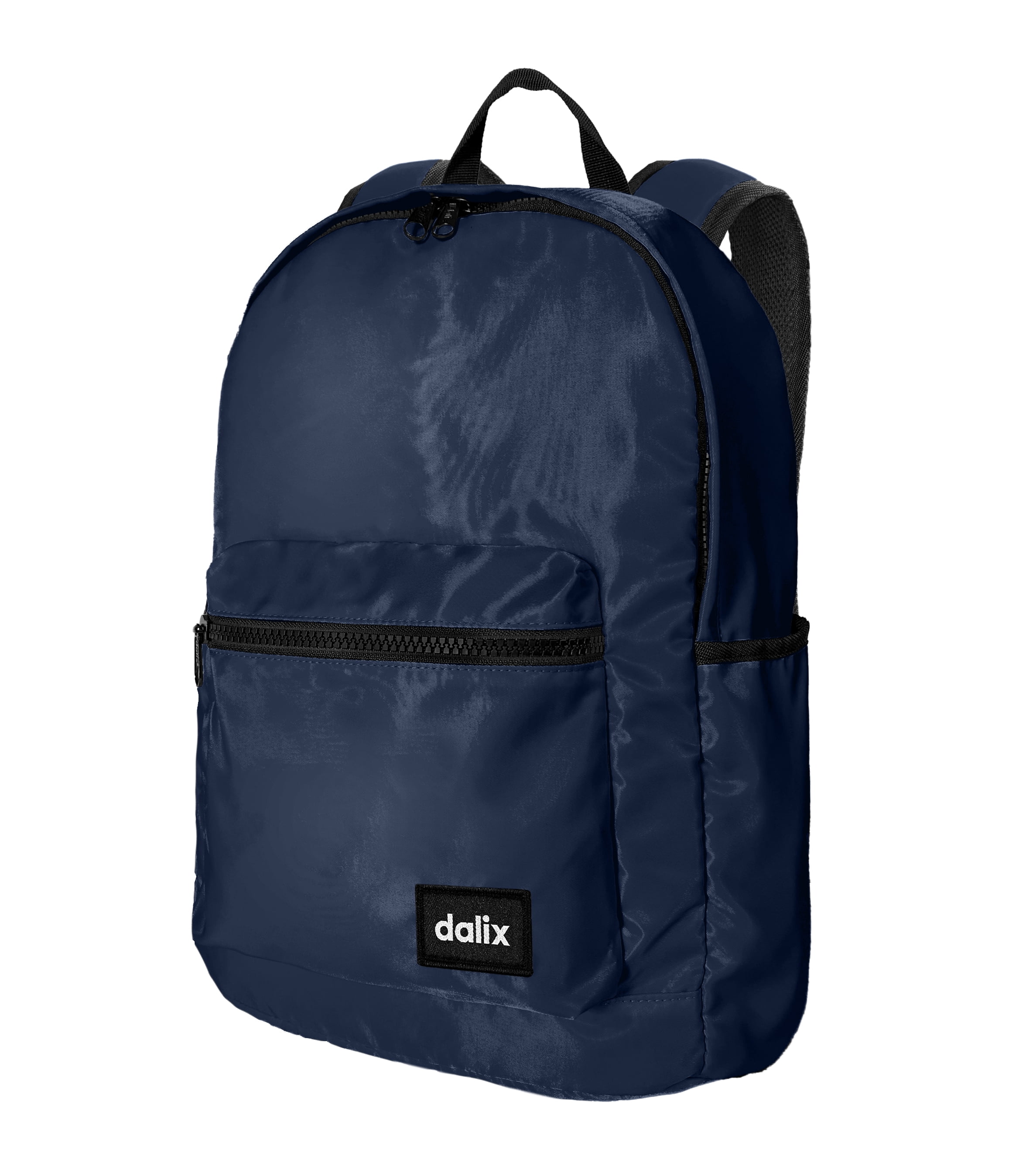 DALIX Classic Vibes Navy Blue Backpack for Travel Laptop Book Bag for ...