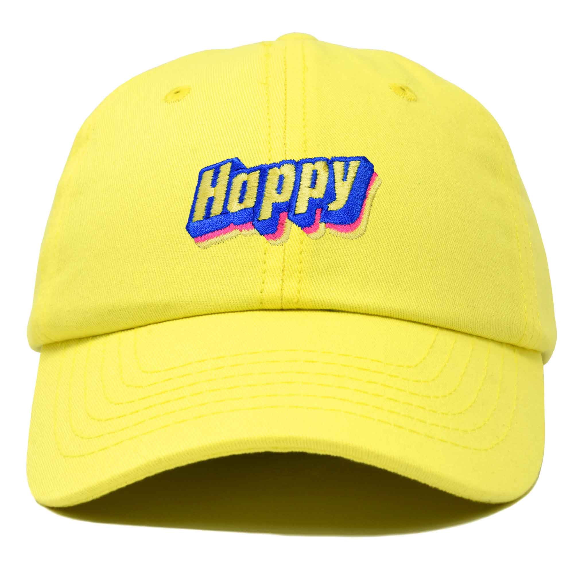 DALIX Colorful Happy Hat Mens Womens Embroidered Baseball Cap in Minion ...