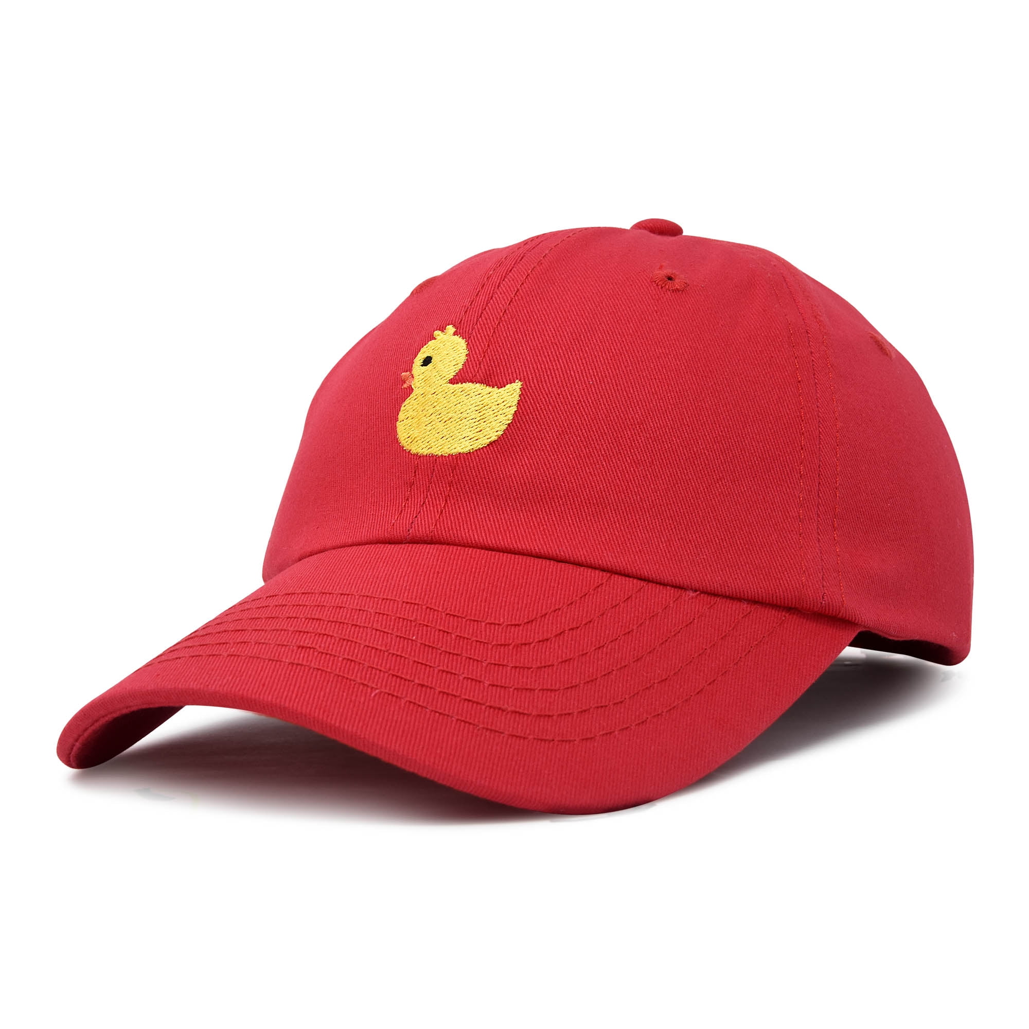 DALIX Cute Ducky Hat Youth Baseball Cap for Kids Girls and Boys in Red ...