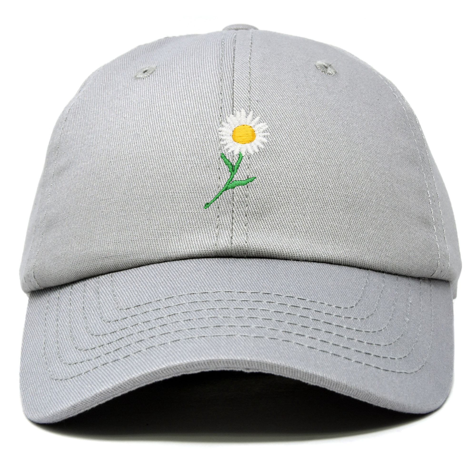 DALIX Daisy Flower Hat Womens Floral Baseball Cap in Gray - Walmart.com