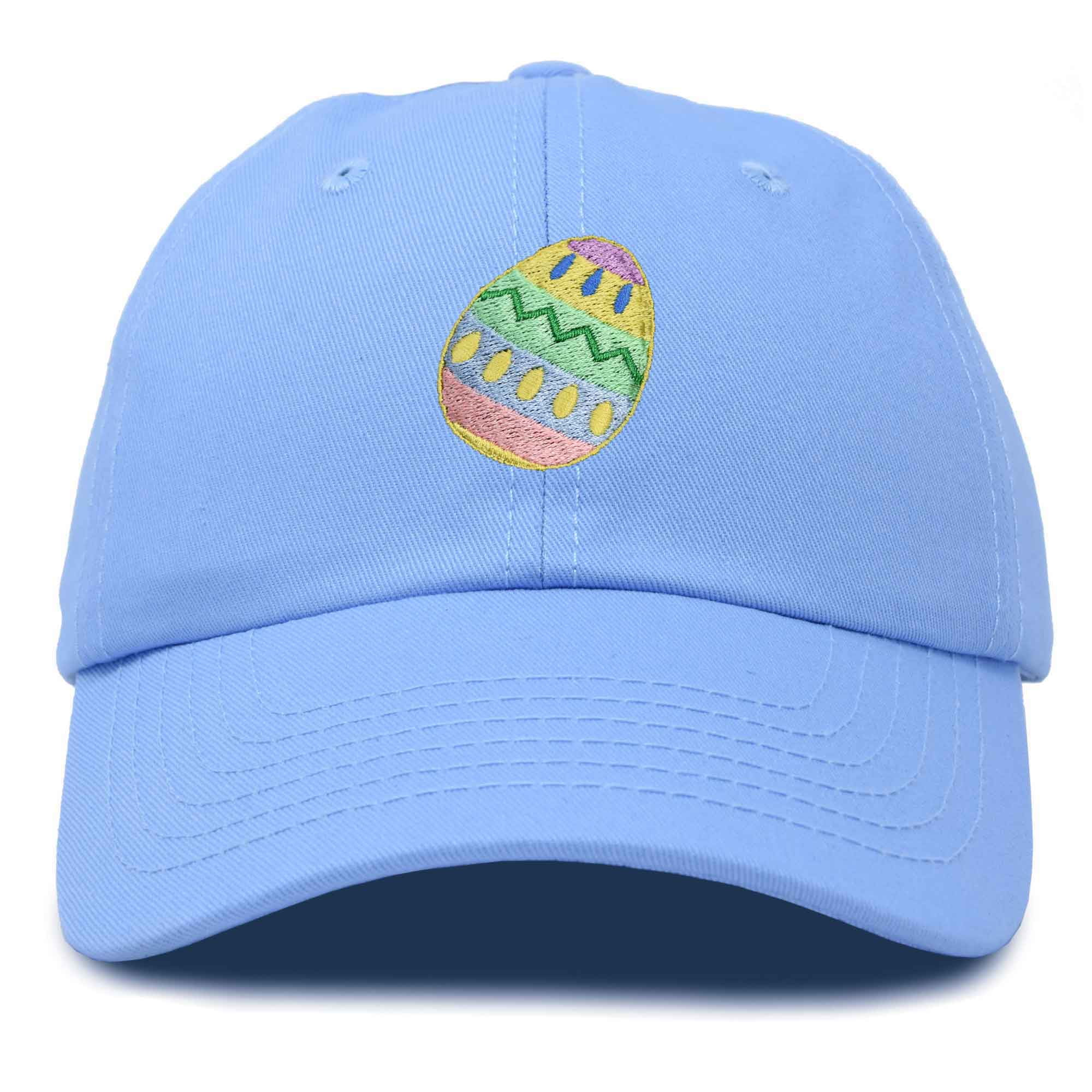 DALIX Elegant Colorful Egg Easter Hat Womens Embroidered Baseball Cap ...