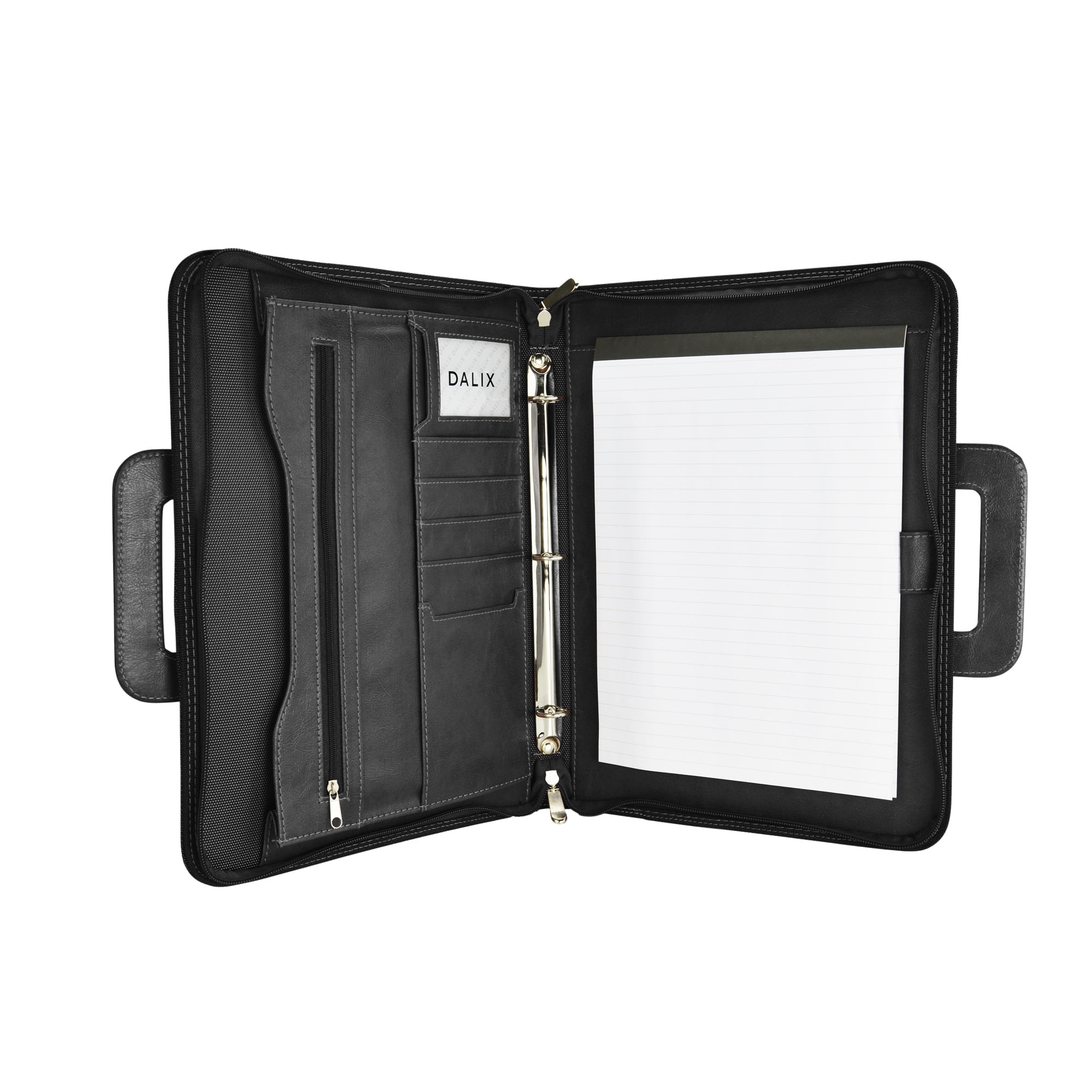 DALIX Excel Business Portfolio Organizer (Black) - Walmart.com