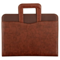 Portfolio Binder with Handle, Leather Portfolio with Zipper for Women ...