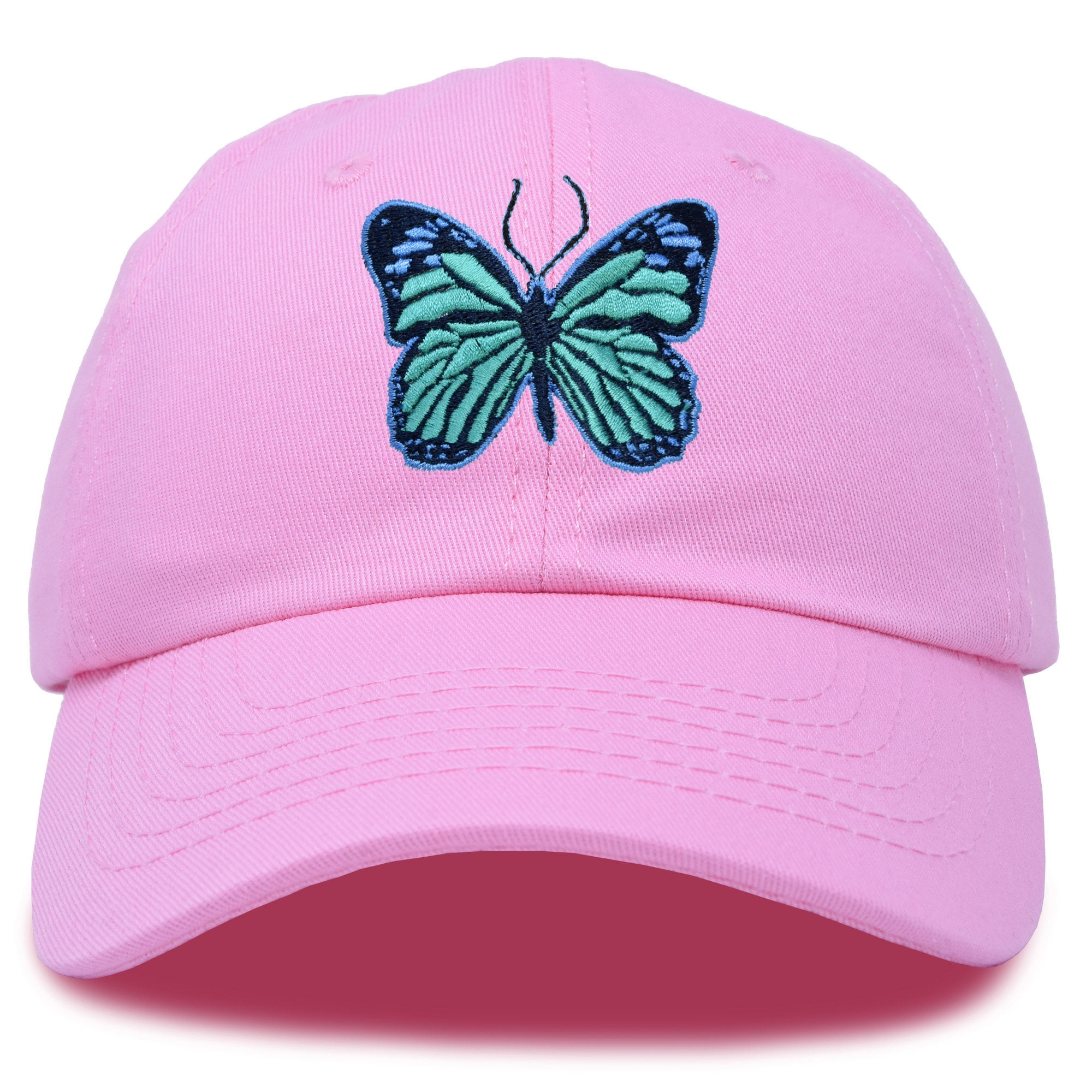 DALIX Exotic Blue Butterfly Hat Cute Womens Gift Embroidered Girls Cap ...