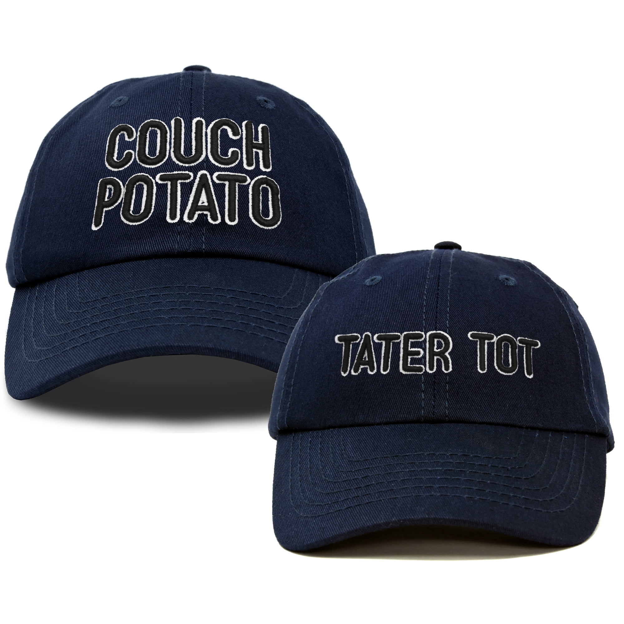 DALIX Father Son Couch Potato Tater Tot Ball Cap Embroidered Hat in ...