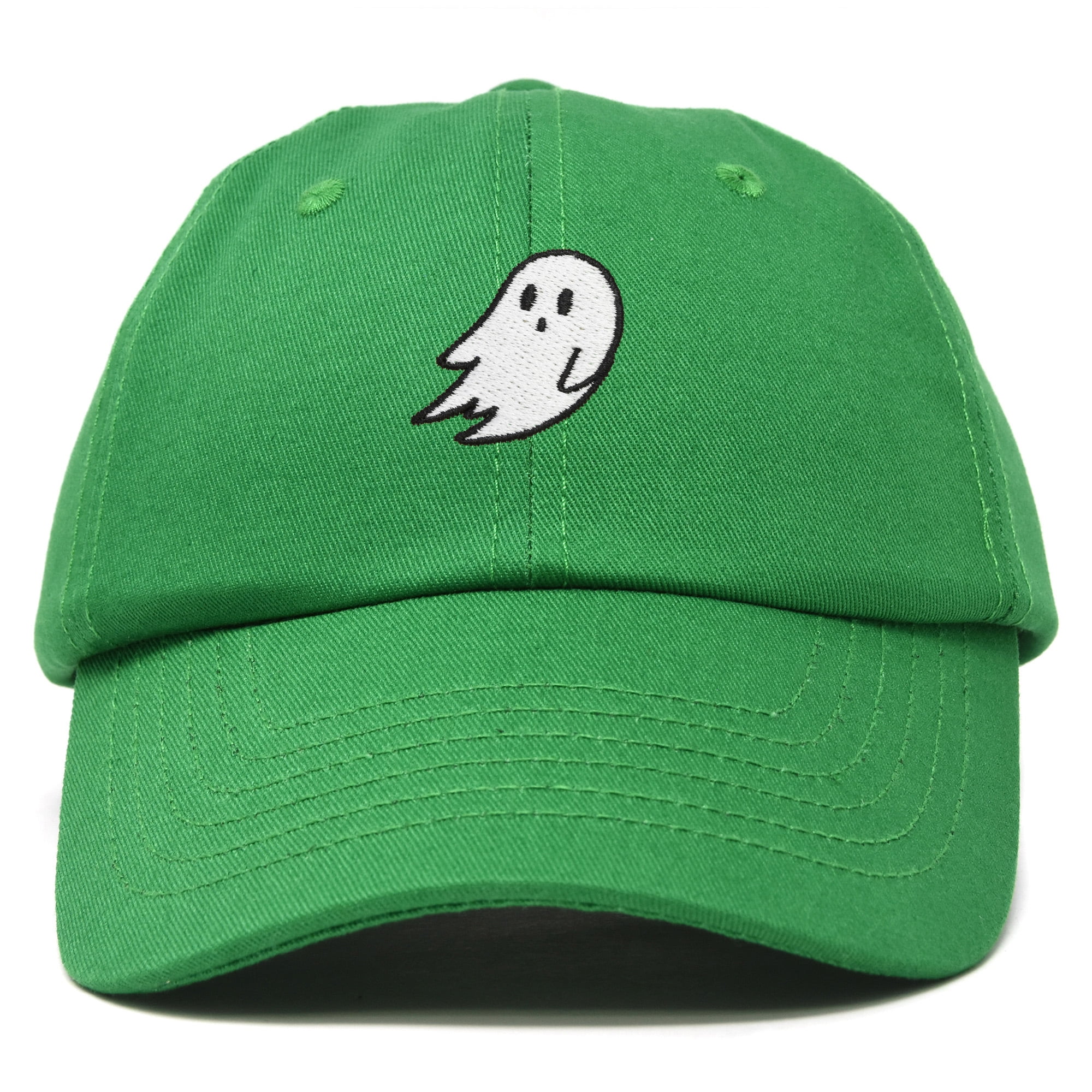 DALIX Ghost Embroidery Dad Hat Baseball Cap Cute Halloween in Kelly ...