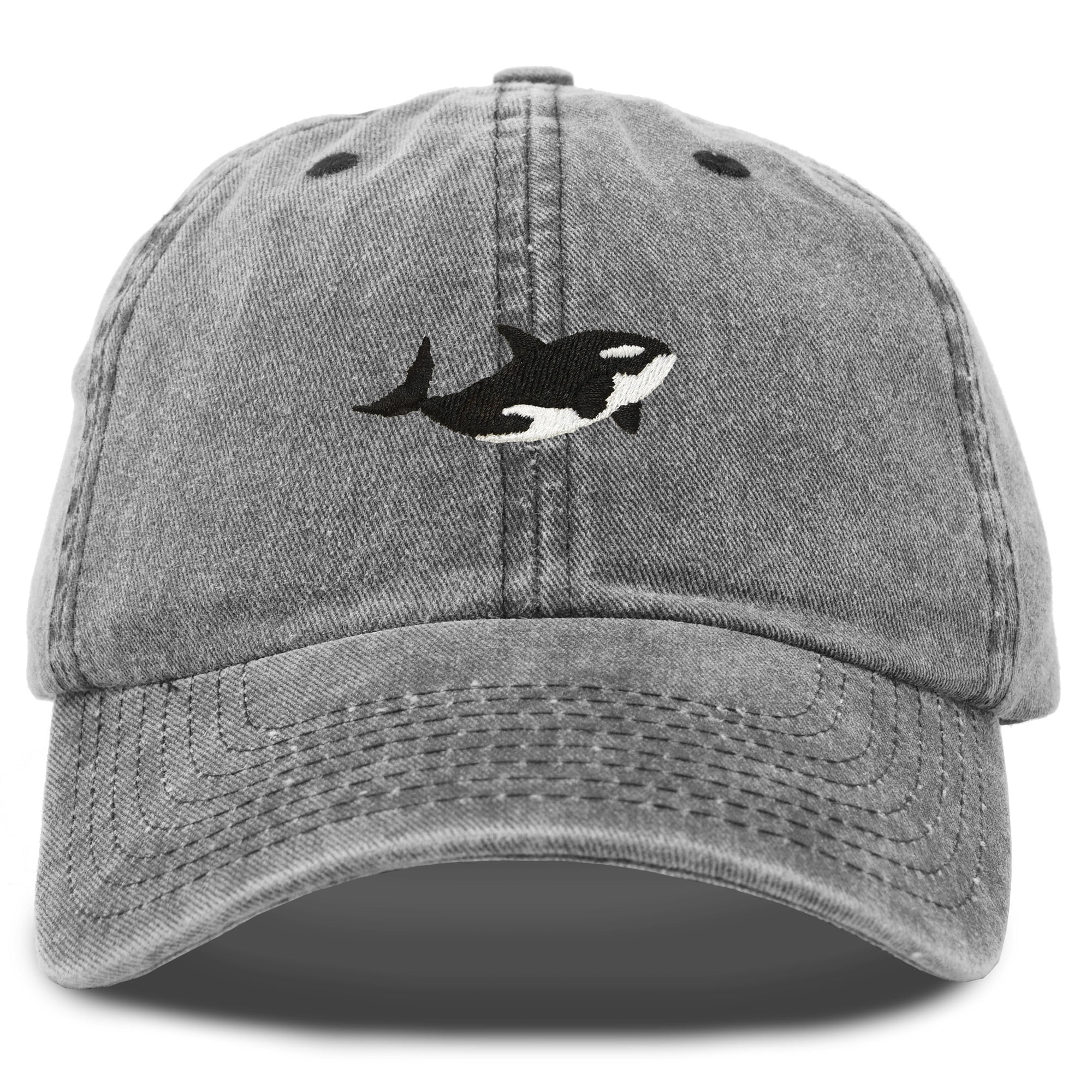 DALIX Killer Whale Hat Orca Marine Life Baseball Cap in Washed Black ...