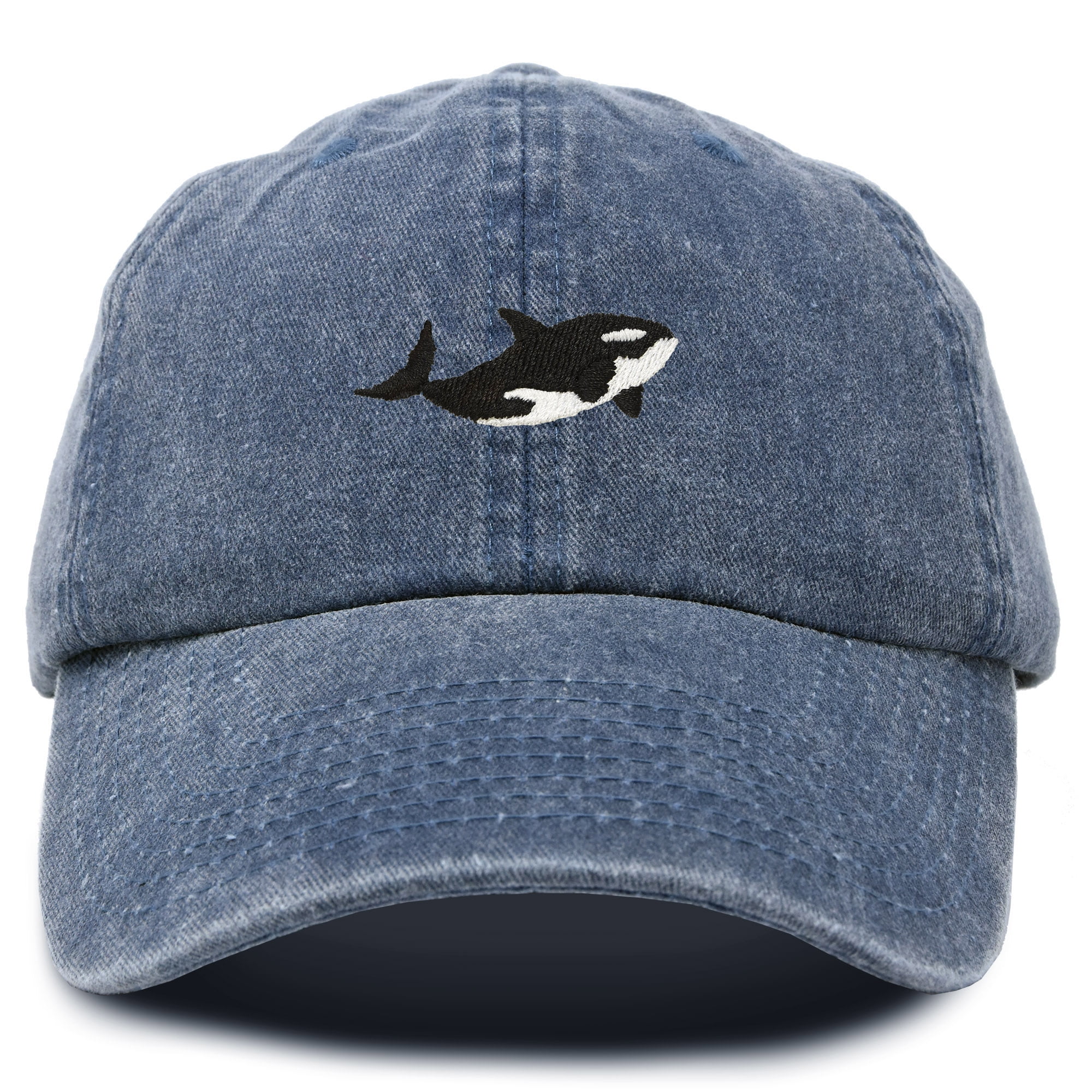 DALIX Killer Whale Hat Orca Marine Life Baseball Cap in Washed Navy ...