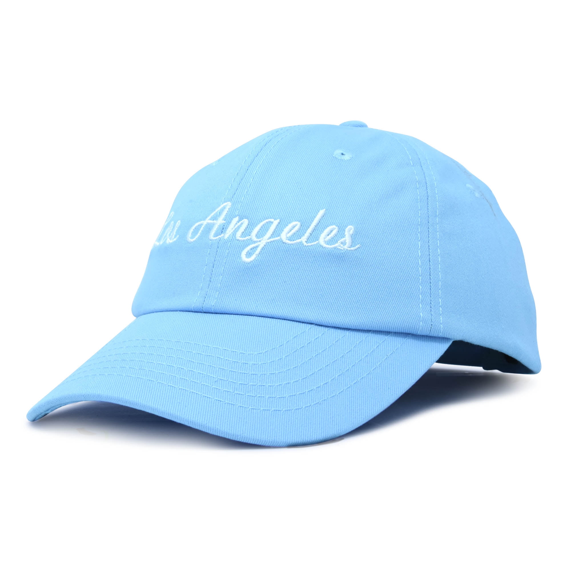 DALIX Los Angeles Baseball Cap Mens Womens Hats LA in Light Blue ...