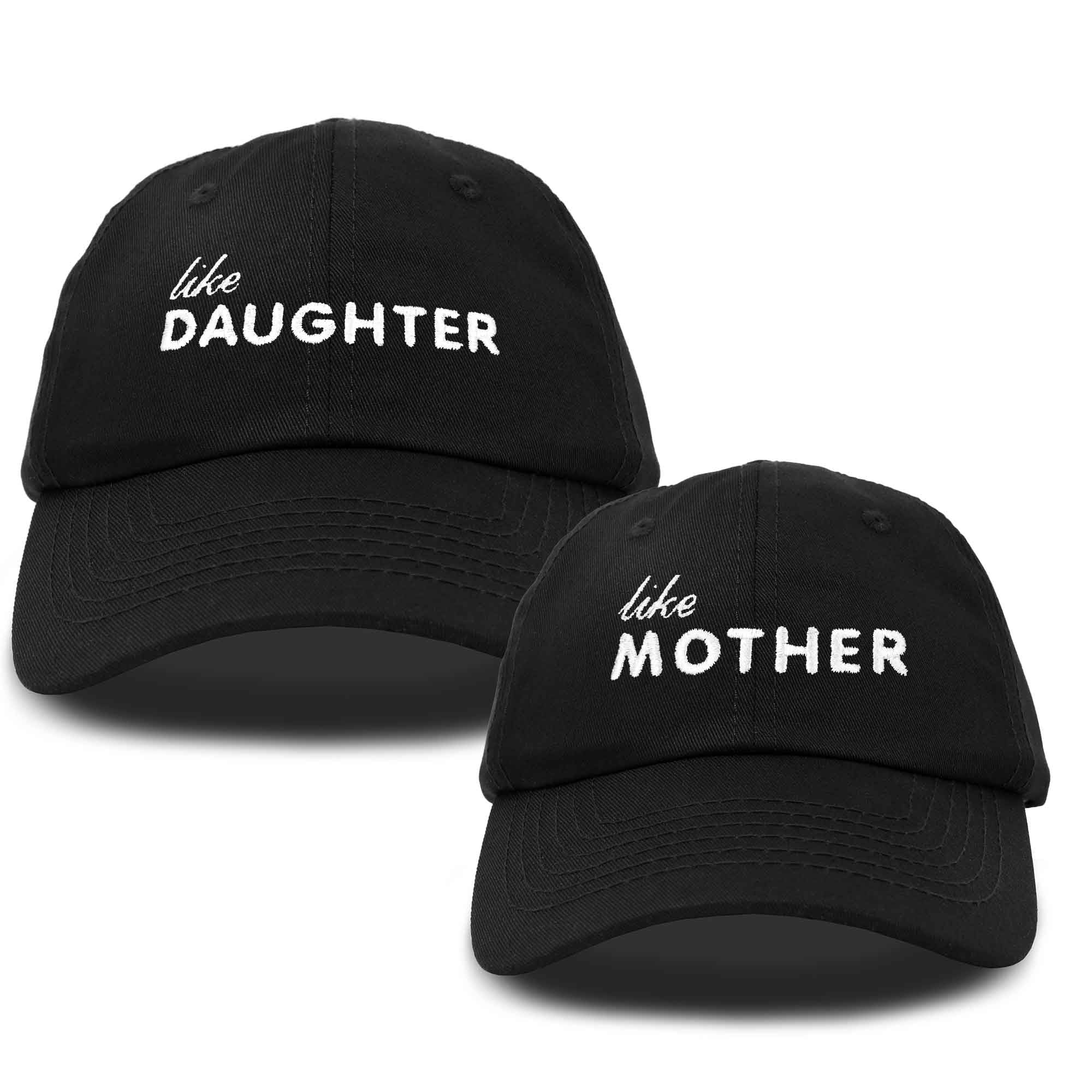 DALIX Mommy and Me Embroidered Hats Dad Caps Like Mother Like Daughter ...