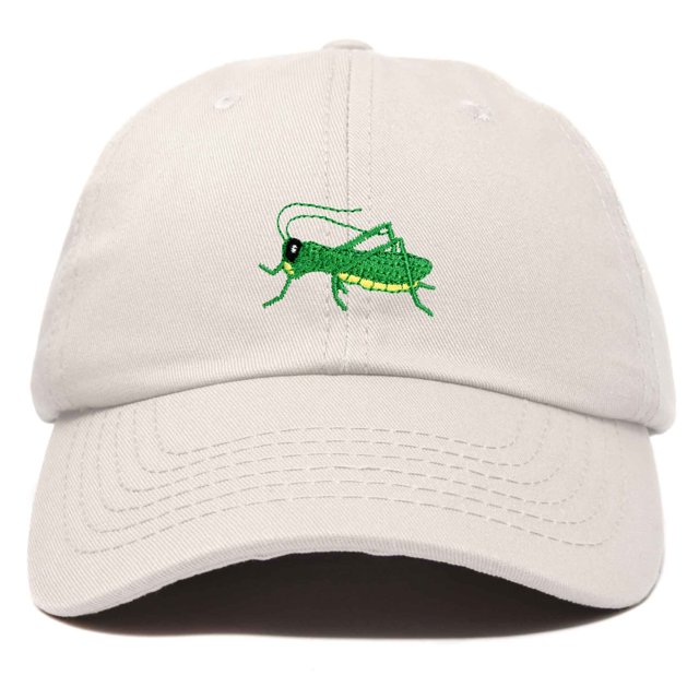 DALIX Nature Outdoors Grasshopper Baseball Cap Embroidered Hat in Beige ...
