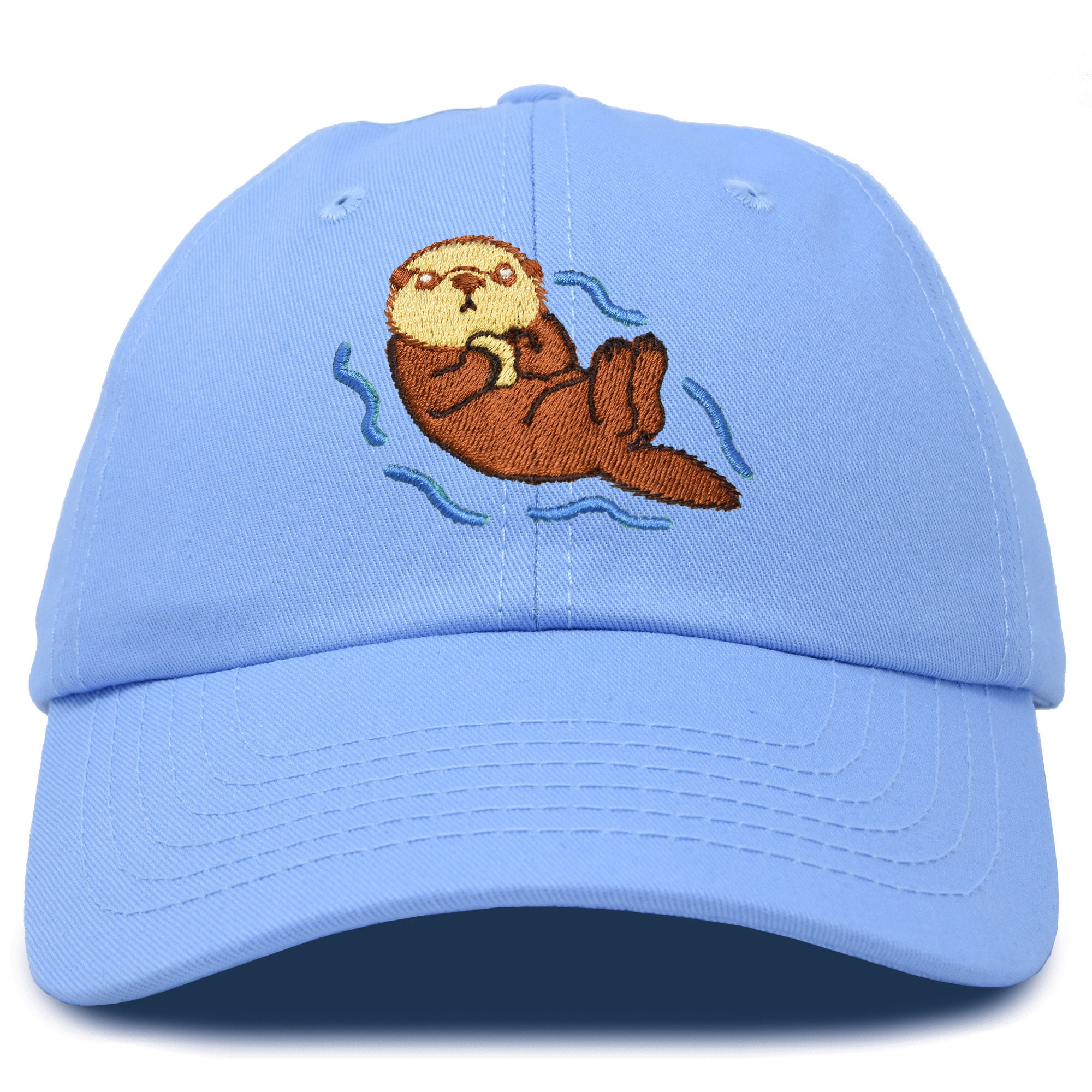 DALIX Otter Cap Animal Dad Hat Embroidered Nature Mom Baseball Cap in ...