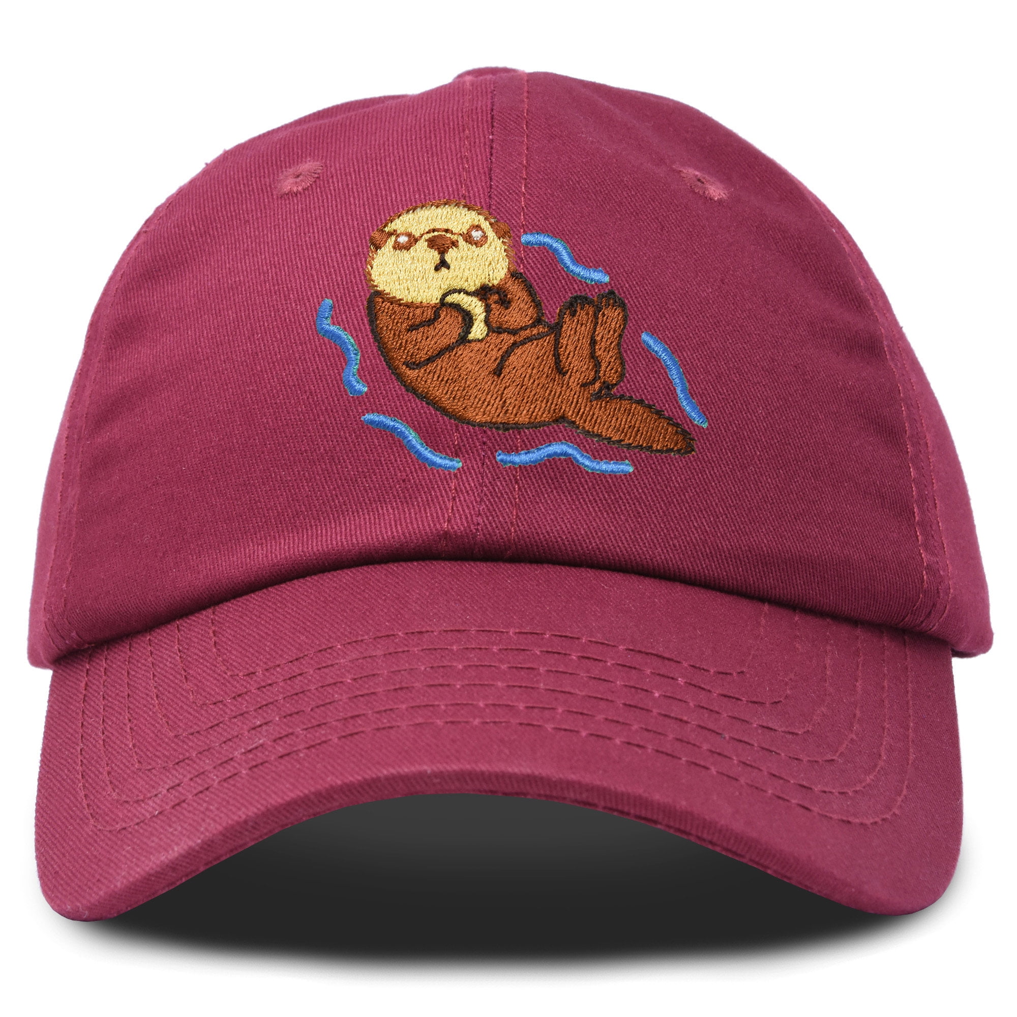 DALIX Otter Cap Animal Dad Hat Embroidered Nature Mom Baseball Cap in ...