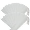 DALIX PVC Veritcal Blind Replacement Slats Curved Smooth White 82.5 x 3 ...