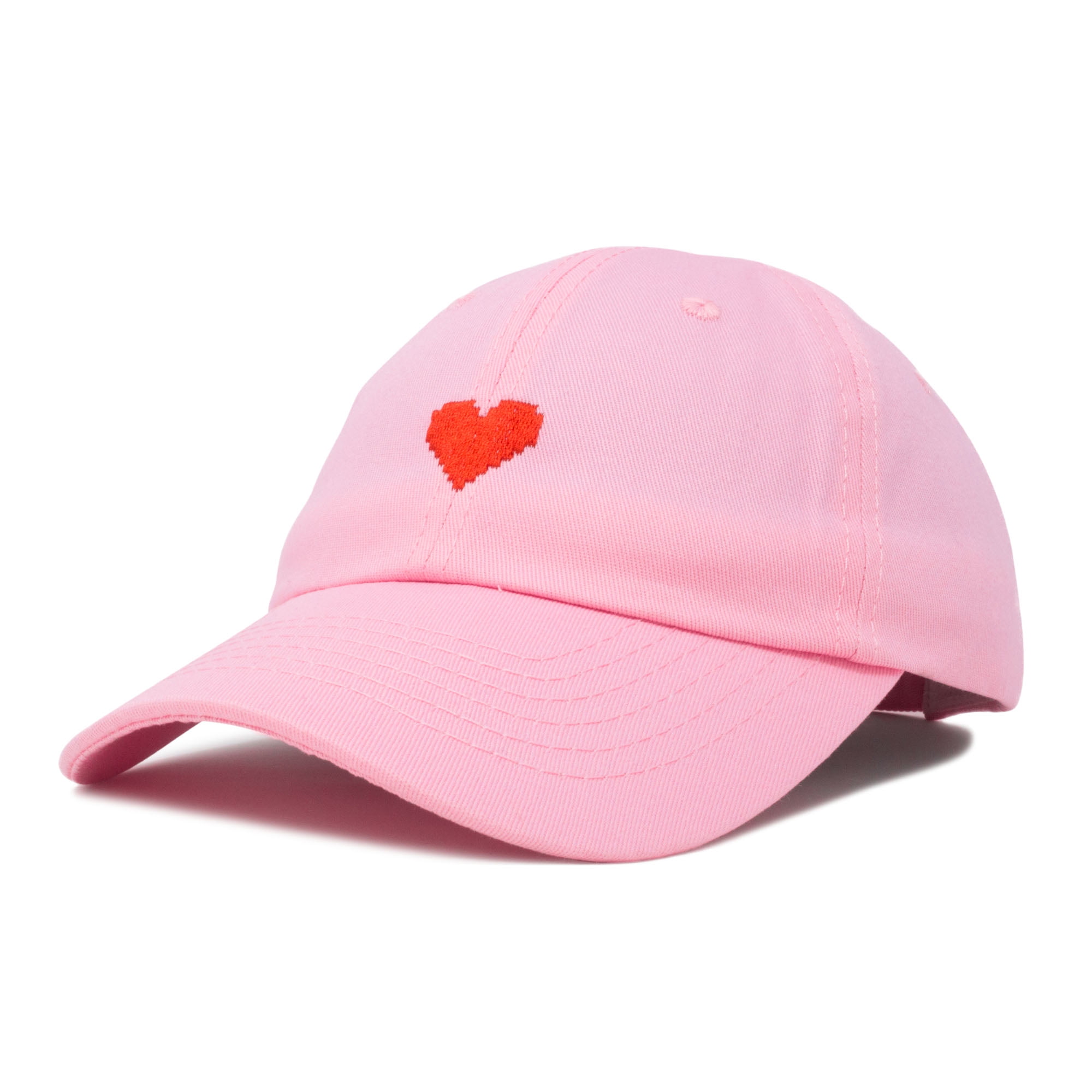 DALIX Pixel Heart Hat Womens Dad Hats Cotton Caps Embroidered ...