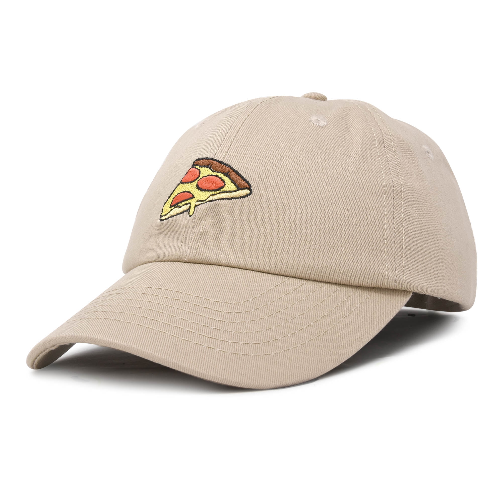 DALIX Pizza Slice Hat Baseball Cap in Khaki - Walmart.com
