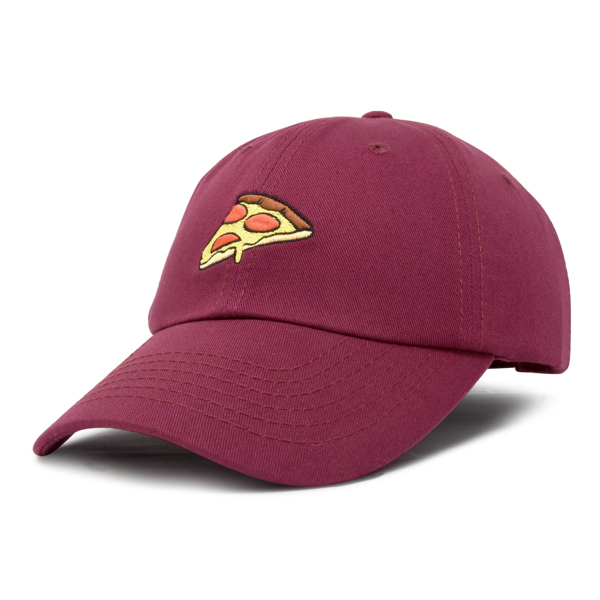DALIX Pizza Slice Hat Baseball Cap in Maroon - Walmart.com