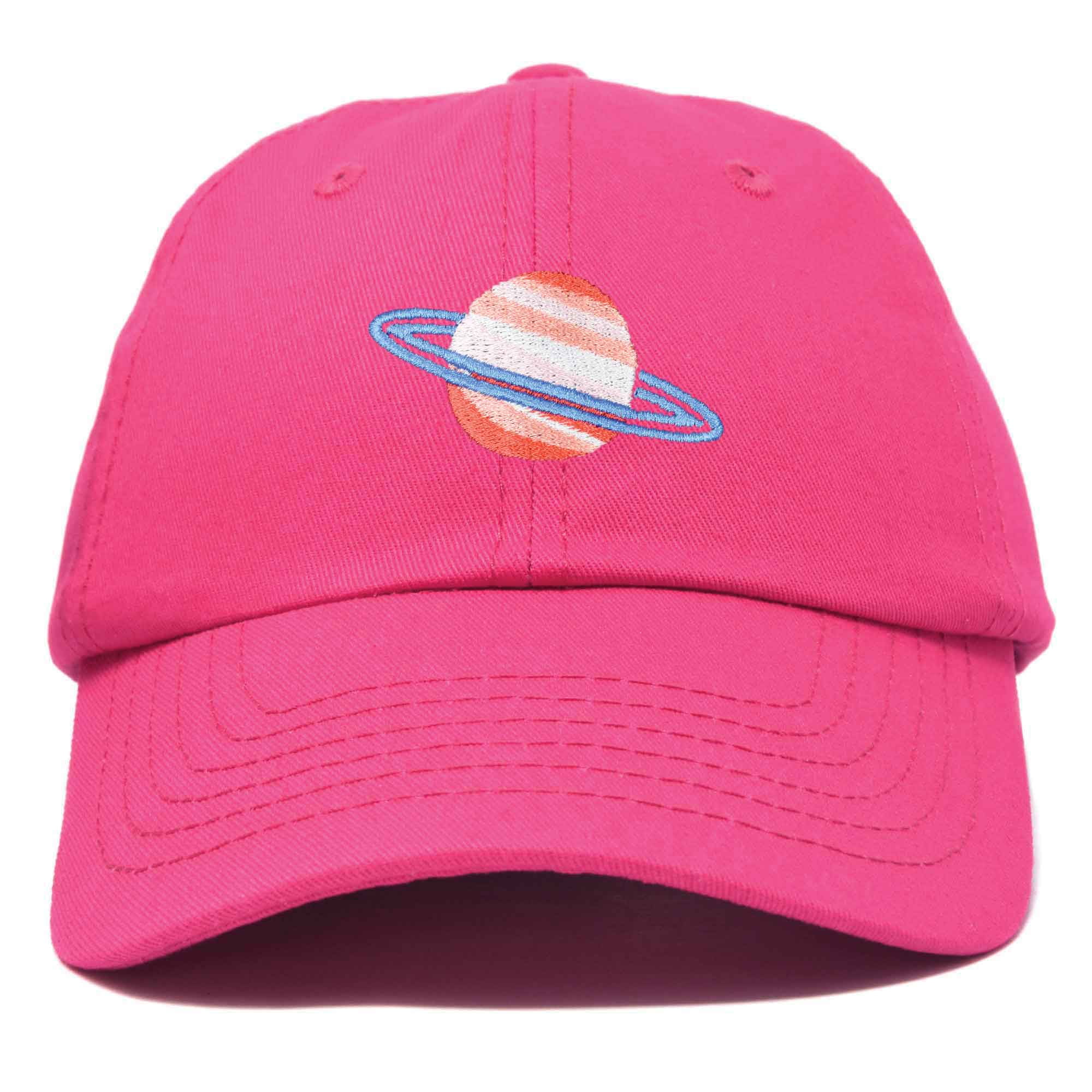 DALIX Planet Saturn Ball Cap Embroidered Hat in Hot Pink - Walmart.com